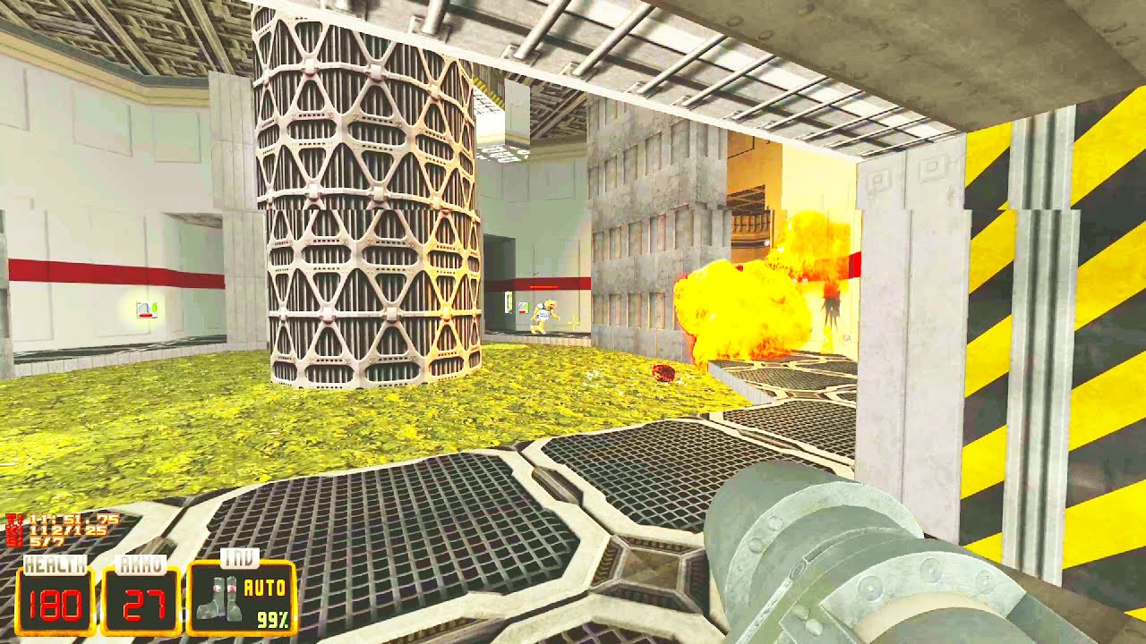 Duke Nukem 3D Part 14 High Resolution Pack v5 + Duke Plus Walkthrough E2L7 - Lunar Reactor 2K60 ...