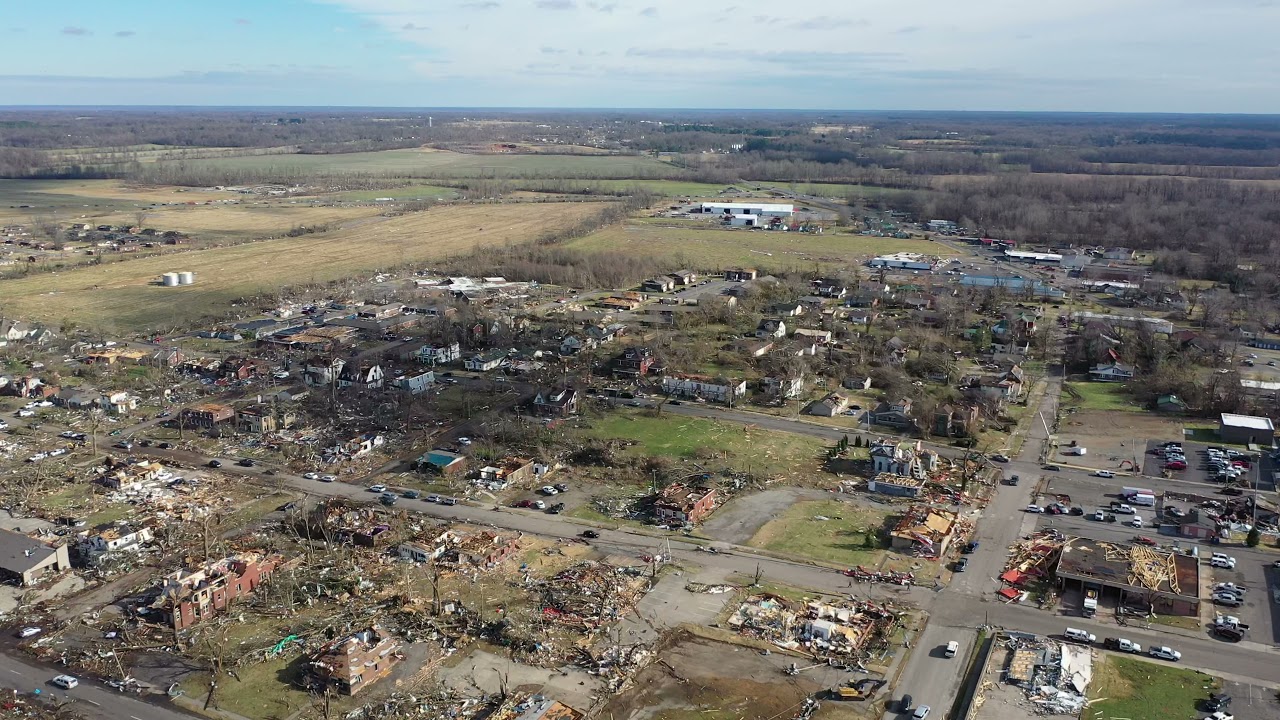 Mayfield, KY Tornado Path - YouTube
