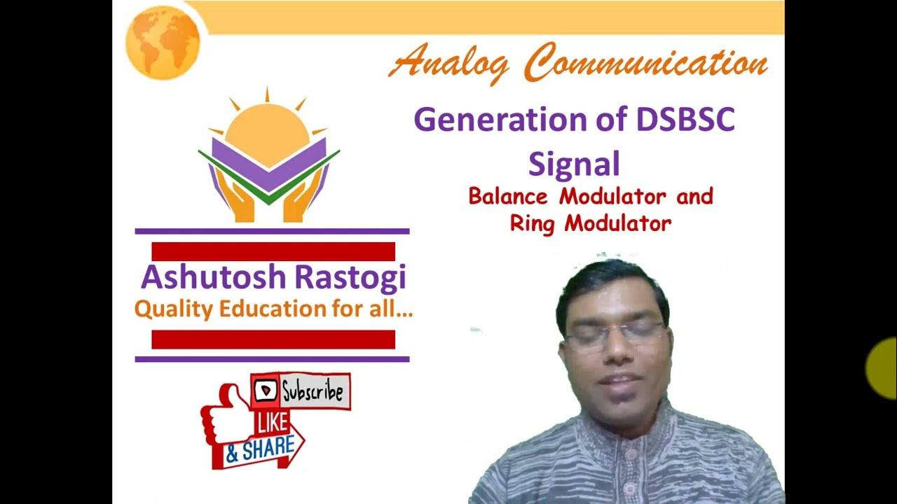 Generation of DSBSC Signal | Balance Modulator | Ring Modulator | Amplitude Modulation - YouTube