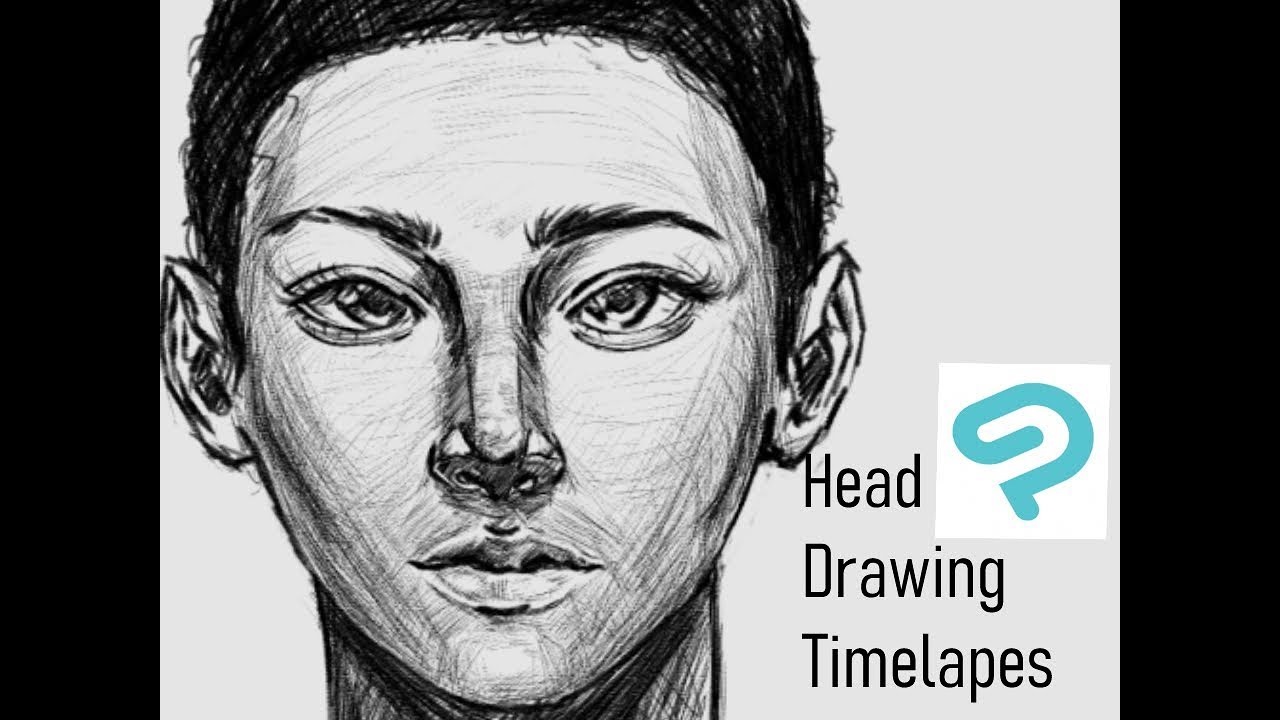 Head Drawing Linework(Timelapse) - YouTube