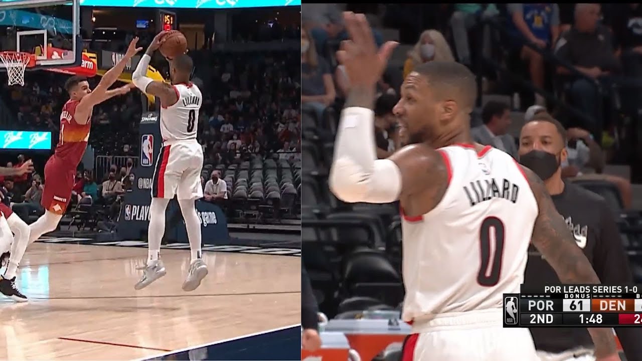Damian Lillard Hits Sidestep 3-Pointer Over MPJ & Is ON FIRE With 22 Points In the Quarter ...
