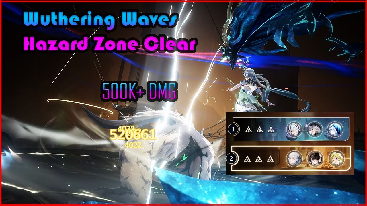 [WUTHERING WAVES] HAZARD ZONE: HAZARD TOWER CLEAR 500K+ DMG JINHSI C1R1 ...