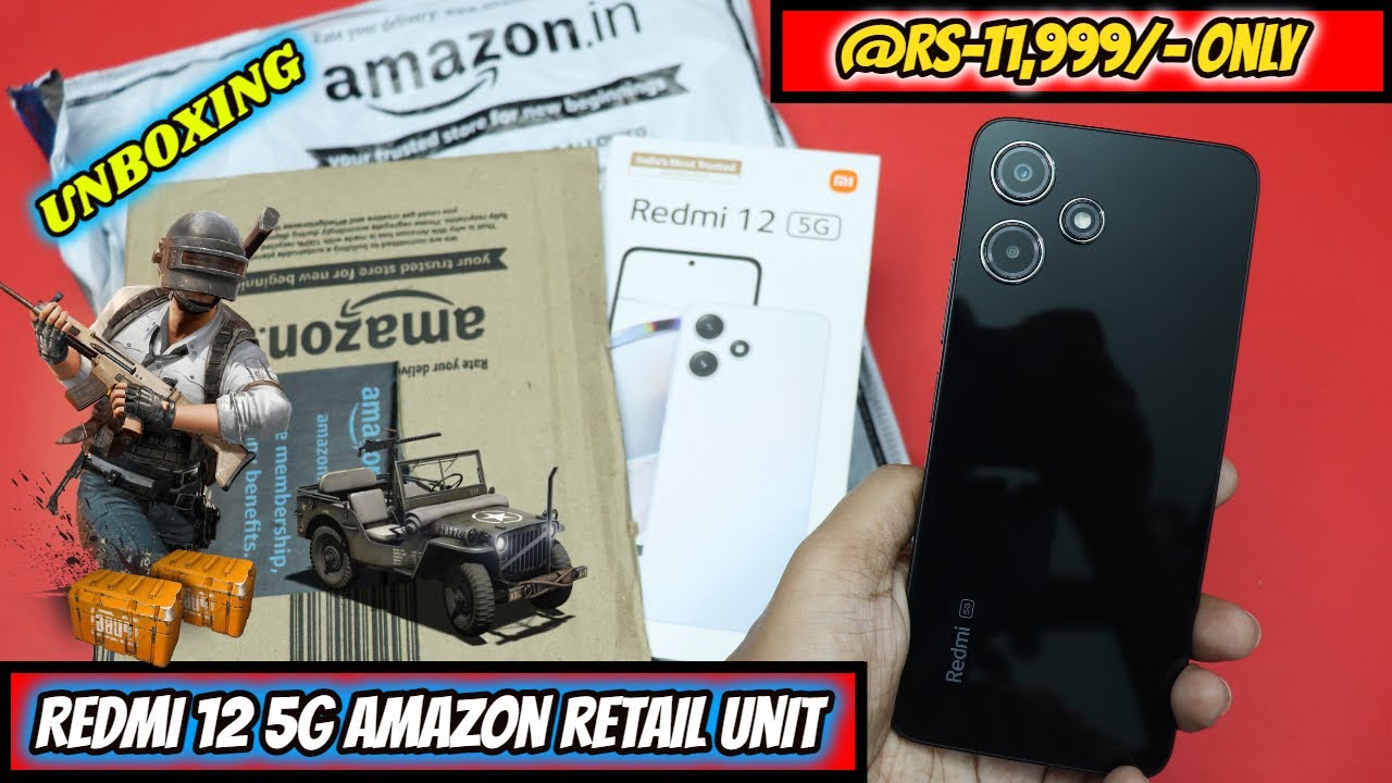 Redmi 12 5G Amazon retail unit Unboxing and hands on review | Offline ...