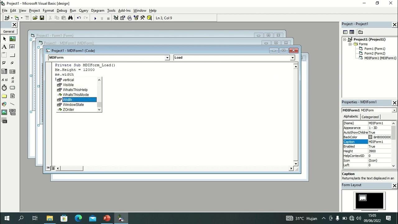 Cara Membuat Program MDI (Multiple Document Interface) Sederhana - YouTube