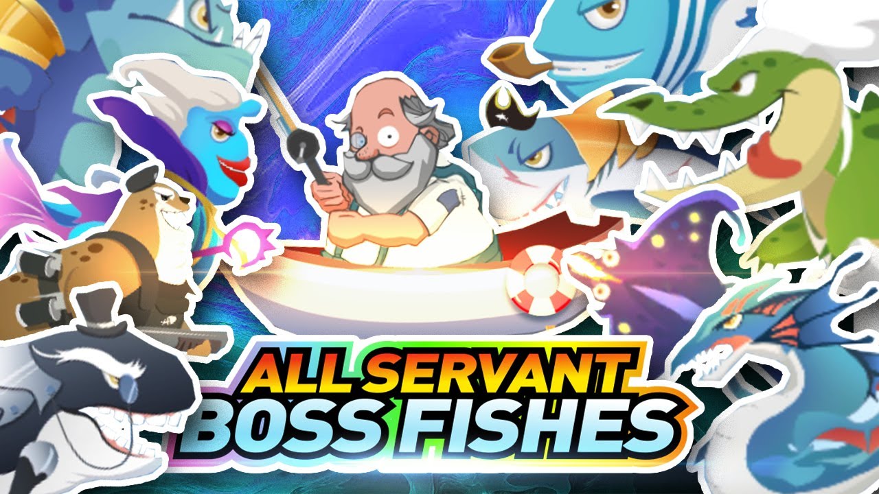 【AMAZINGFISHING】All Boss servant fishes catch unlocked! - YouTube