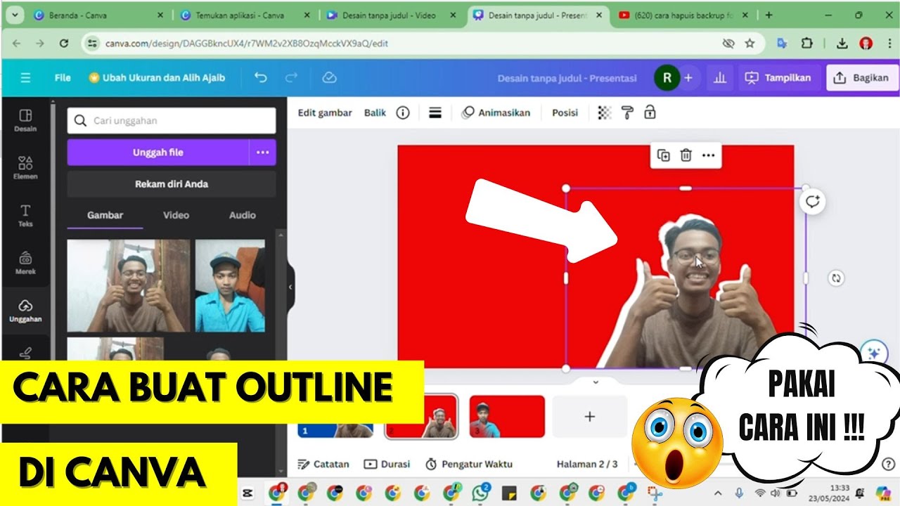 Cara Membuat Outline Foto di Canva dengan Mudah - YouTube