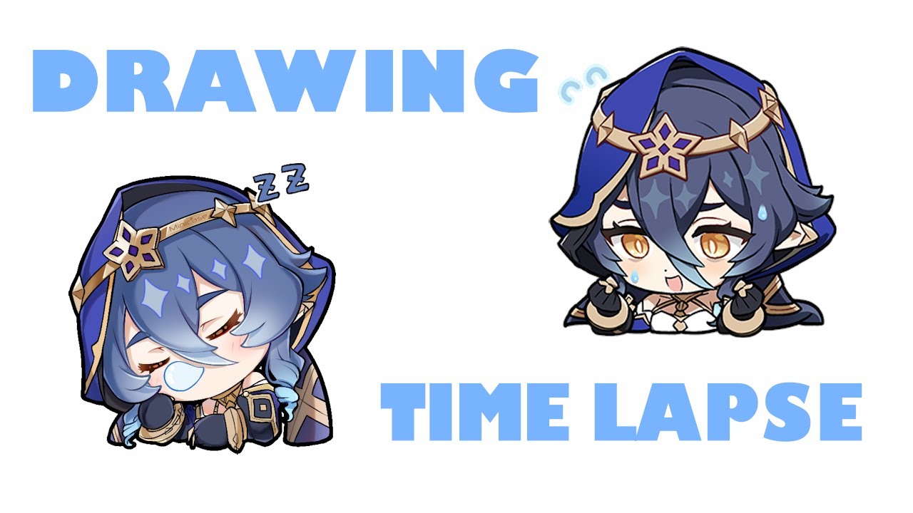 Drawing Layla From Genshin Impact | Time Lapse - YouTube