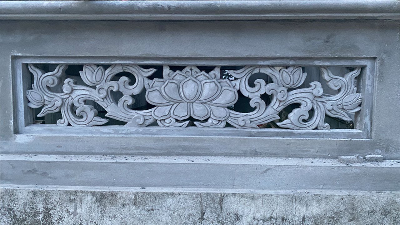 simple lotus cement bas-relief technique| How to create a beautiful ...