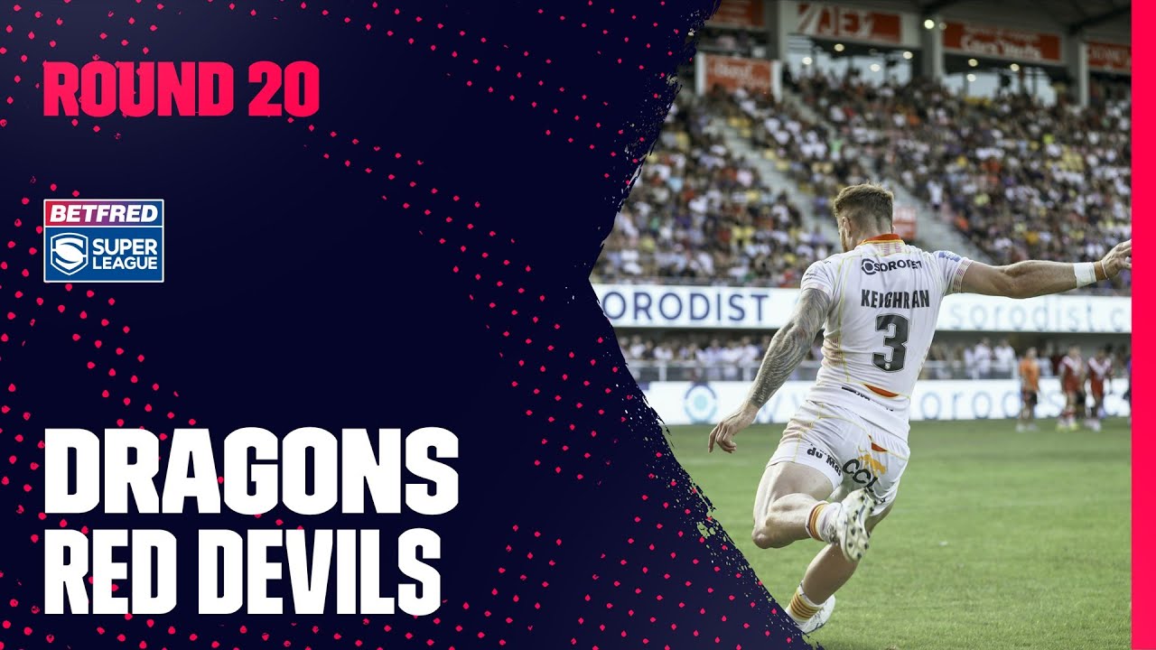 Highlights | Catalans Dragons v Salford Red Devils , Round 20, 2023 Betfred Super League - YouTube