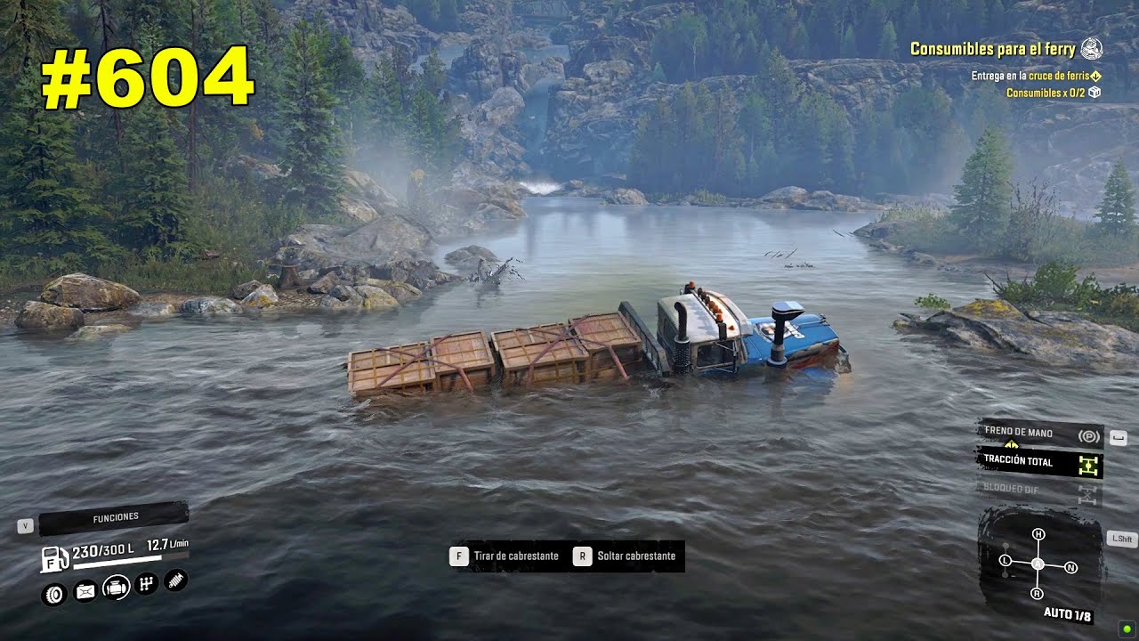 SnowRunner #604 Habilitando el Ferry, Duncan Bay - YouTube