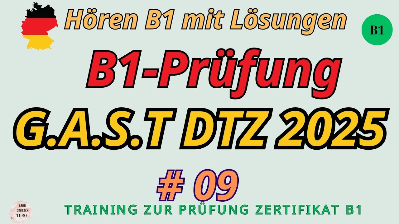 G.A.S.T DTZ B1, Hören 1-4, Prüfung B1 Neu 2025 #gast #dtz #b1 #b1hören #gastb1 #gastdtz - YouTube