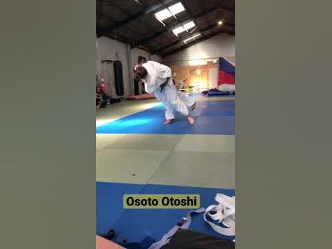 JUDO outer leg drop THROW. Osoto otoshi. #shorts - YouTube