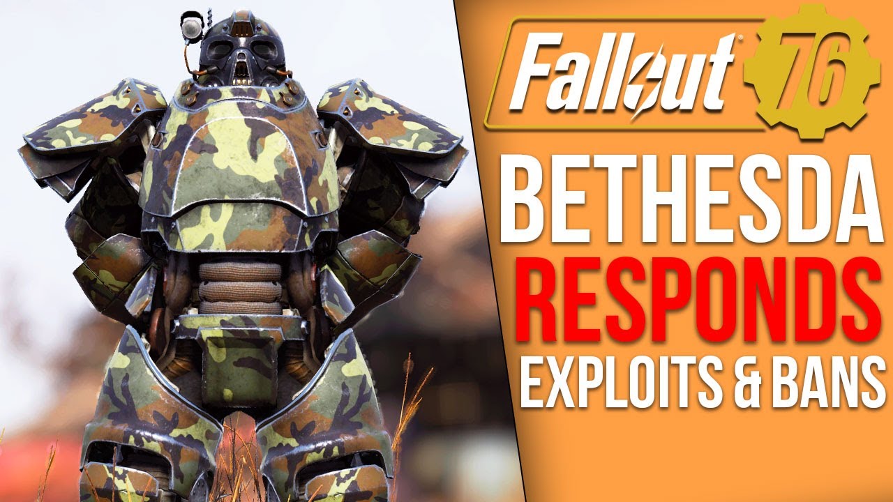 Fallout 76 News - Bethesda Major RESPONSE to Exploits & Ban Wave ...
