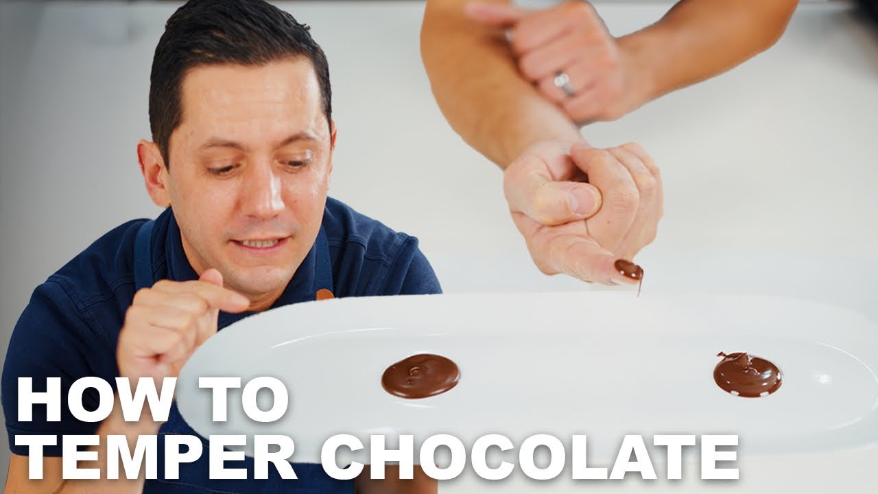 HOW TO TEMPER CHOCOLATE WITH CHRISTOPHE RULL. FASTEST WAY. - YouTube