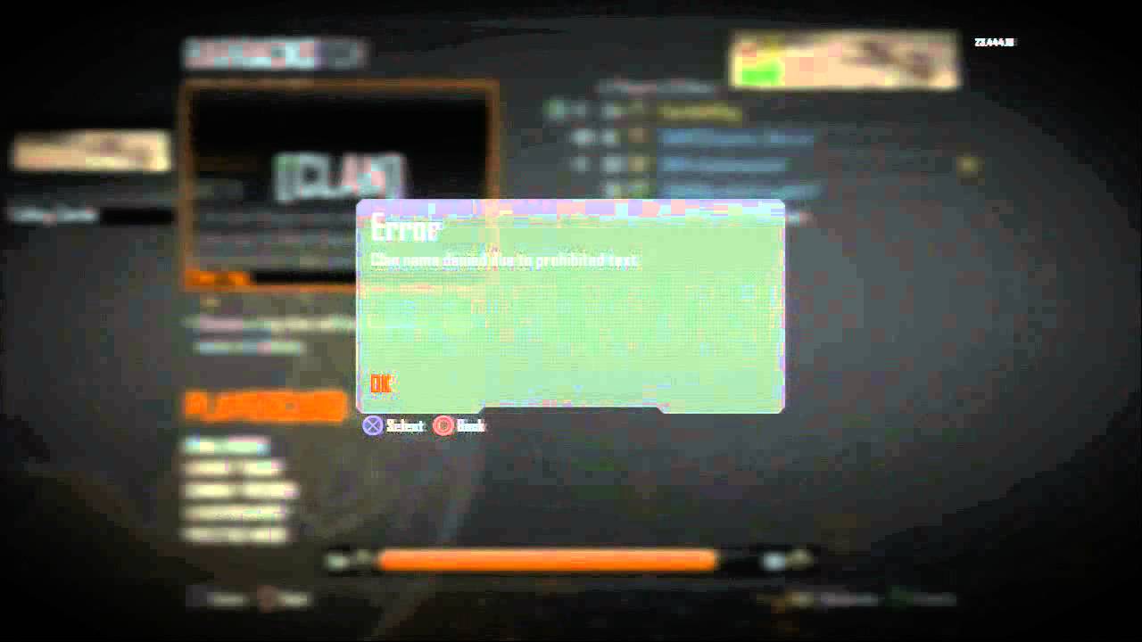 How To Get Prohibited Text On Black Ops 2 Tutorial - YouTube