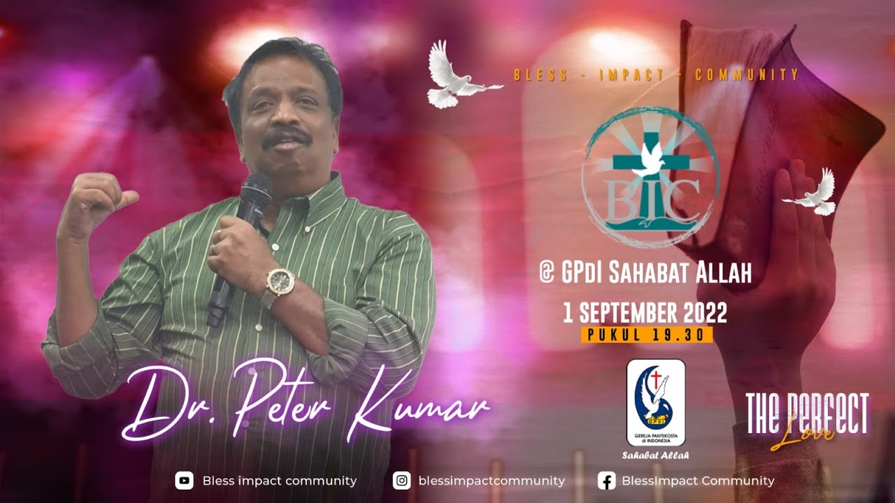 BIC 01 September 2022 Speaker By : Rev. Dr. Peter Kumar - YouTube
