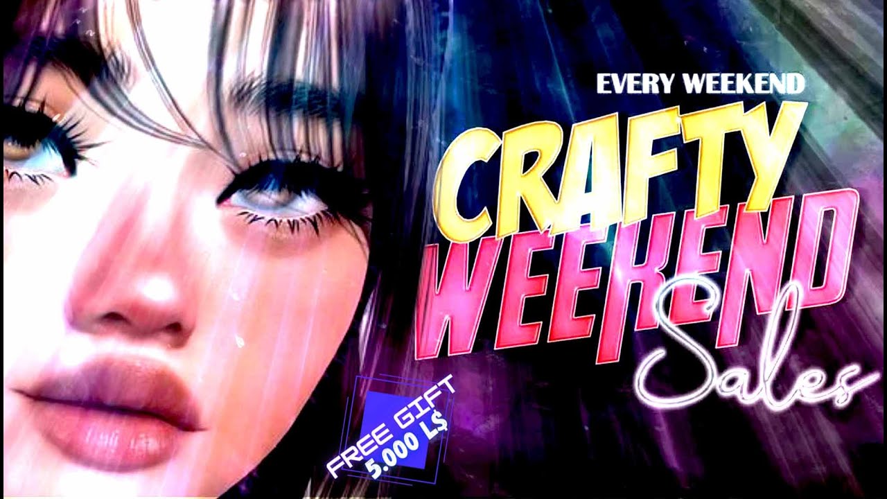 🟪 Crafty Weekend Sales | Second life | Weekly Event | Free Gift 💝 - YouTube