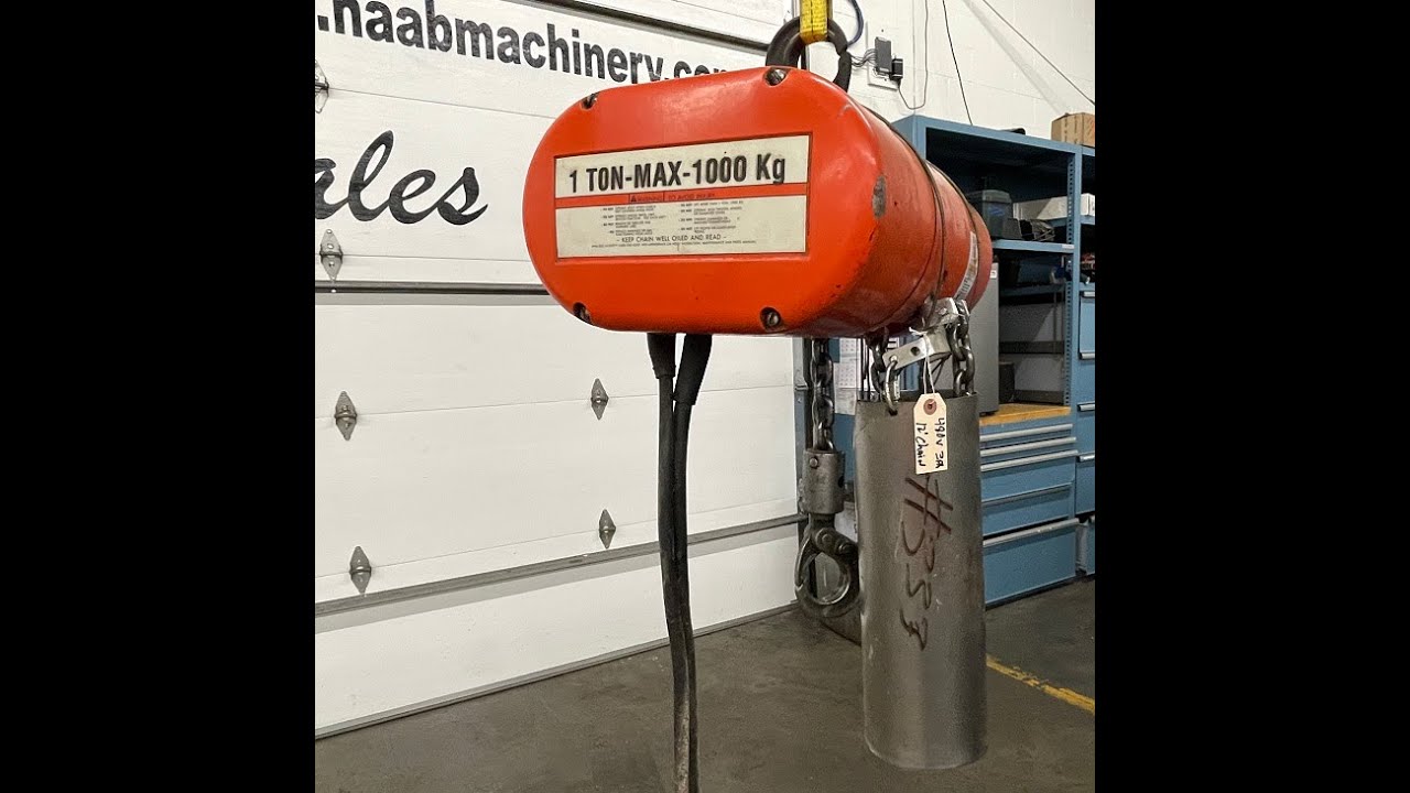 CM Loadstar Model L Electric Chain Hoist - YouTube