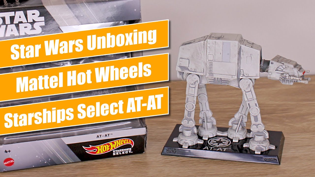 Star Wars Hot Wheels Unboxing - Starships Select AT-AT (with Action ...