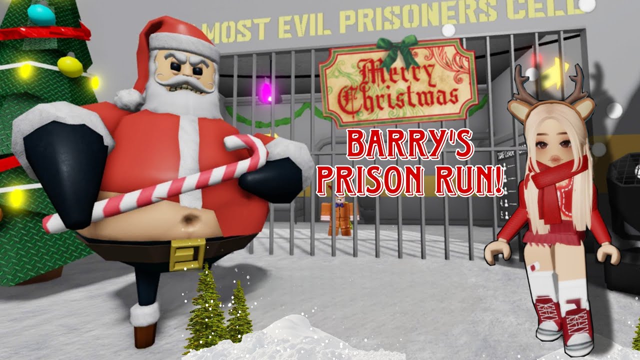 ROBLOX BARRY'S PRISON RUN! CHRISTMAS EDITION [HARD MODE] - YouTube