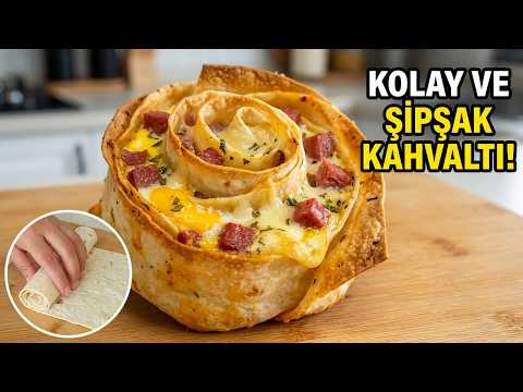 Hafta Sonu İçin Kolay Börek Tadında Kahvaltılık Tarifler 5 Dakikada Şipşak #kahvaltılıktarifler