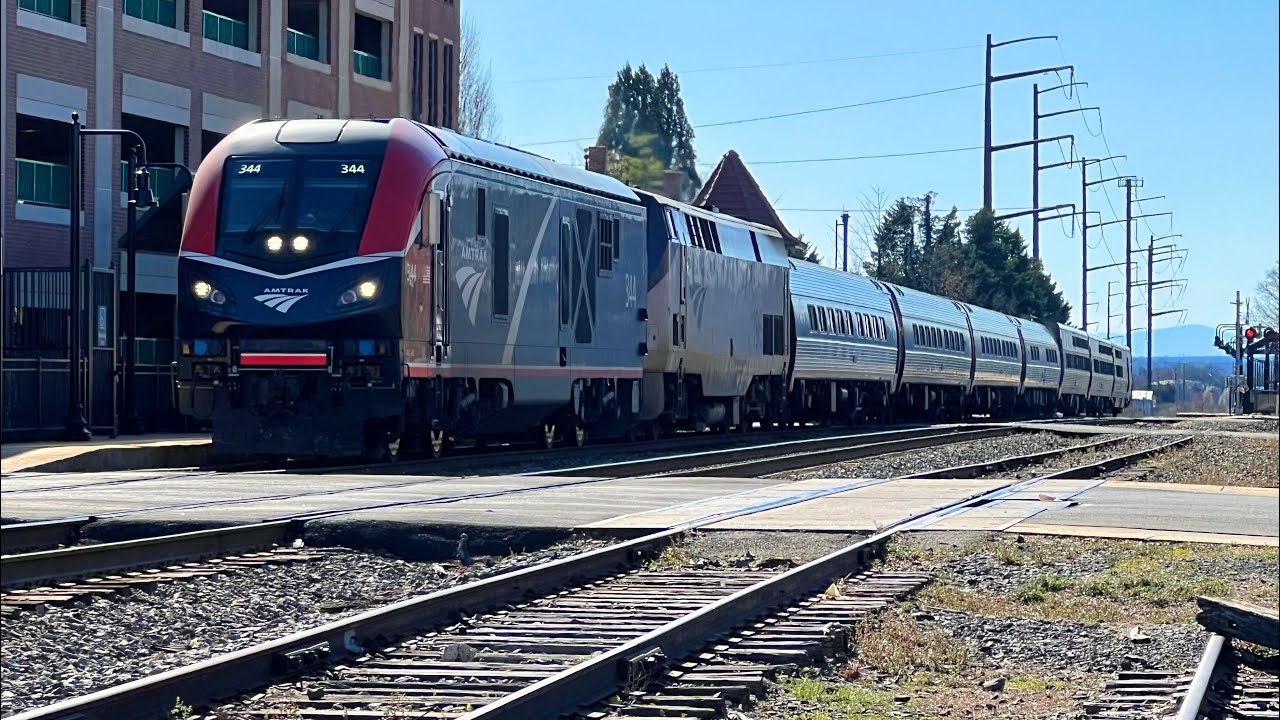 AMTK ALC-42 344 Leads Amtrak 20 - YouTube