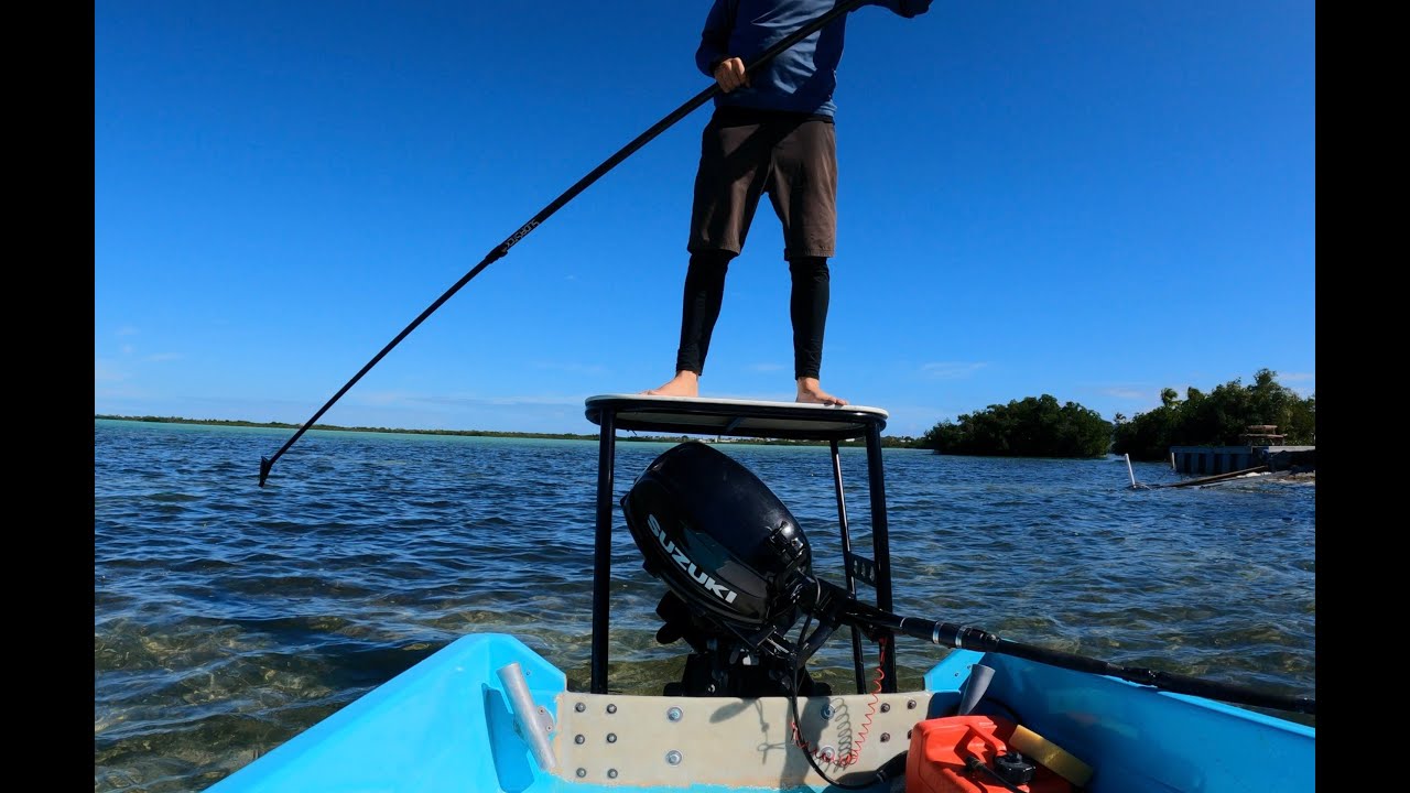 Installing a Poling Platform on a Skiff - YouTube
