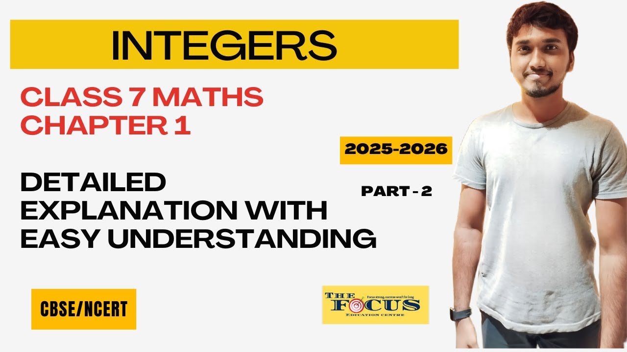 CBSE Class 7 Maths | Integers Full Explanation | Integers full concepts ...
