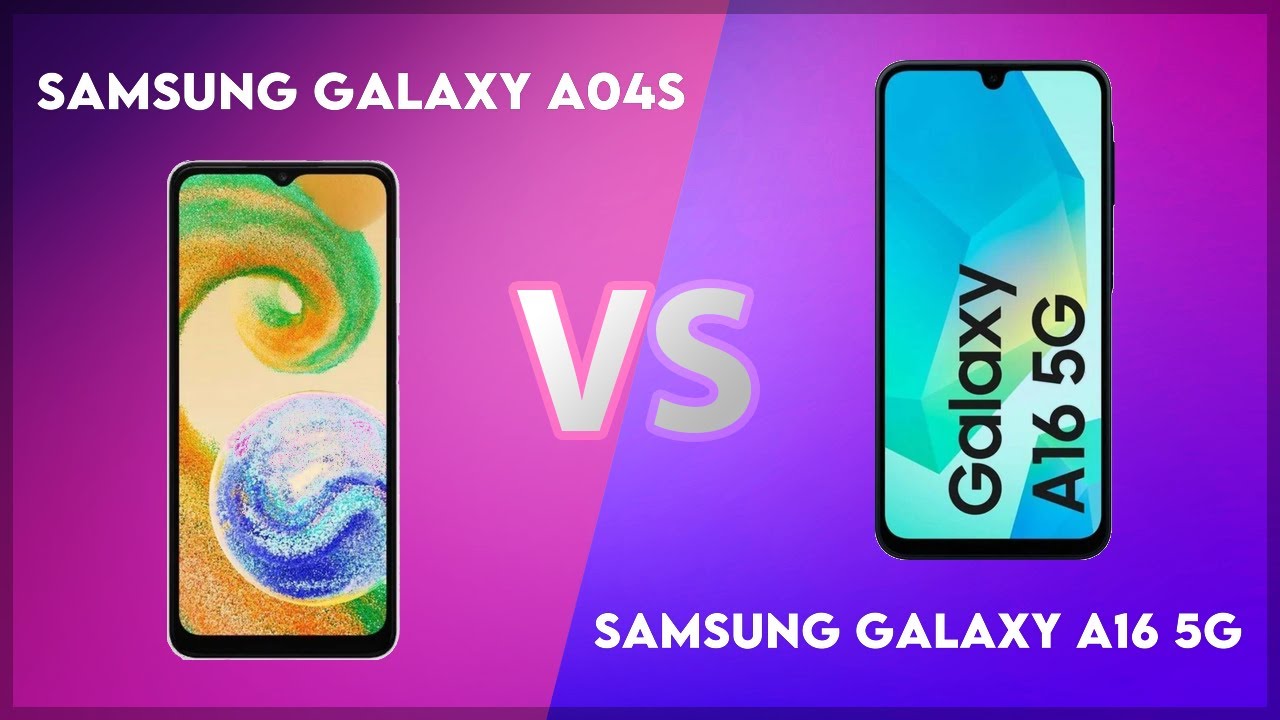 Samsung Galaxy A04s vs Samsung Galaxy A16 5G Technical Comparison - YouTube