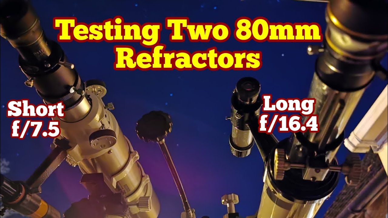 Short vs Long 80mm Refractor Telescopes On The Moon & Jupiter - YouTube