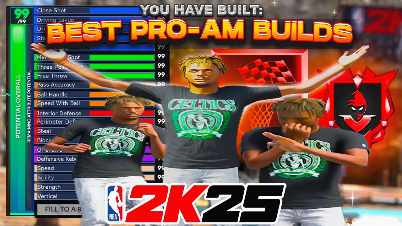 TOP 3 PRO-AM/REC BUILDS in NBA 2K25! THE MOST OVERPOWERED BUILDS IN THE ...