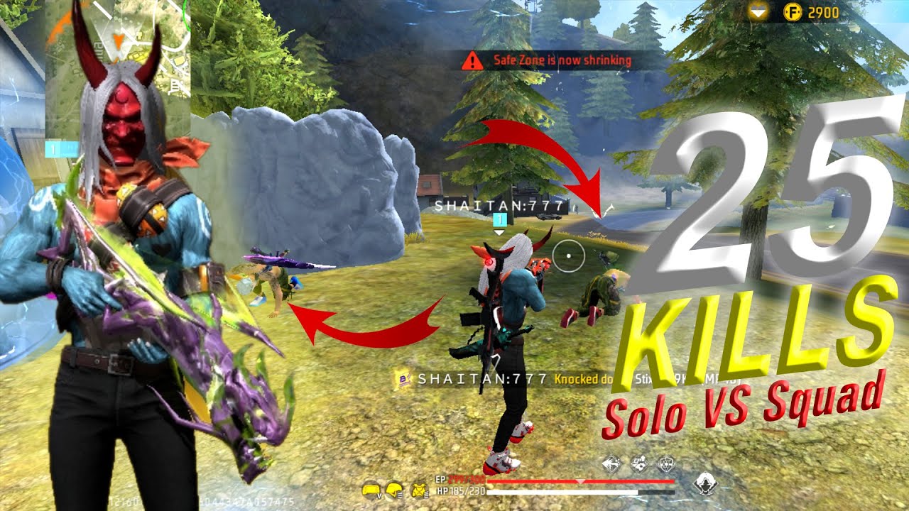 25 Highest Kills Solo vs Squad in Pro Grandmaster Lobby 😱 SHAITAN 777 ...