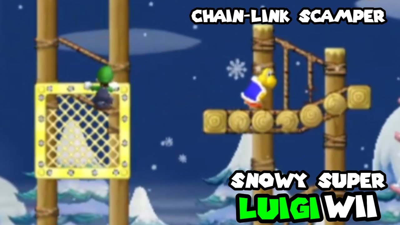 Chain-Link Scamper | NSMBW Custom Levels - YouTube
