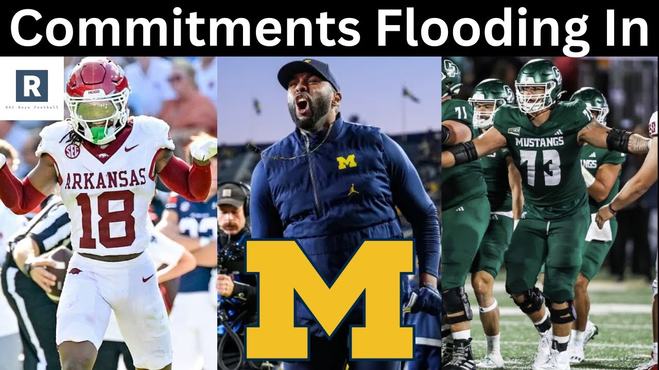 Michigan Commitments Piling Up | Michigan Football Transfer Portal News ...