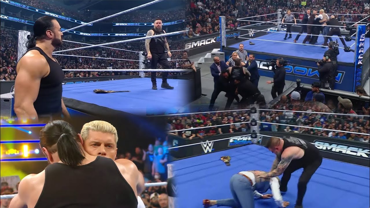 WWE SmackDown Cody Rhodes And Drew McIntyre KO Attack Cody Today - YouTube
