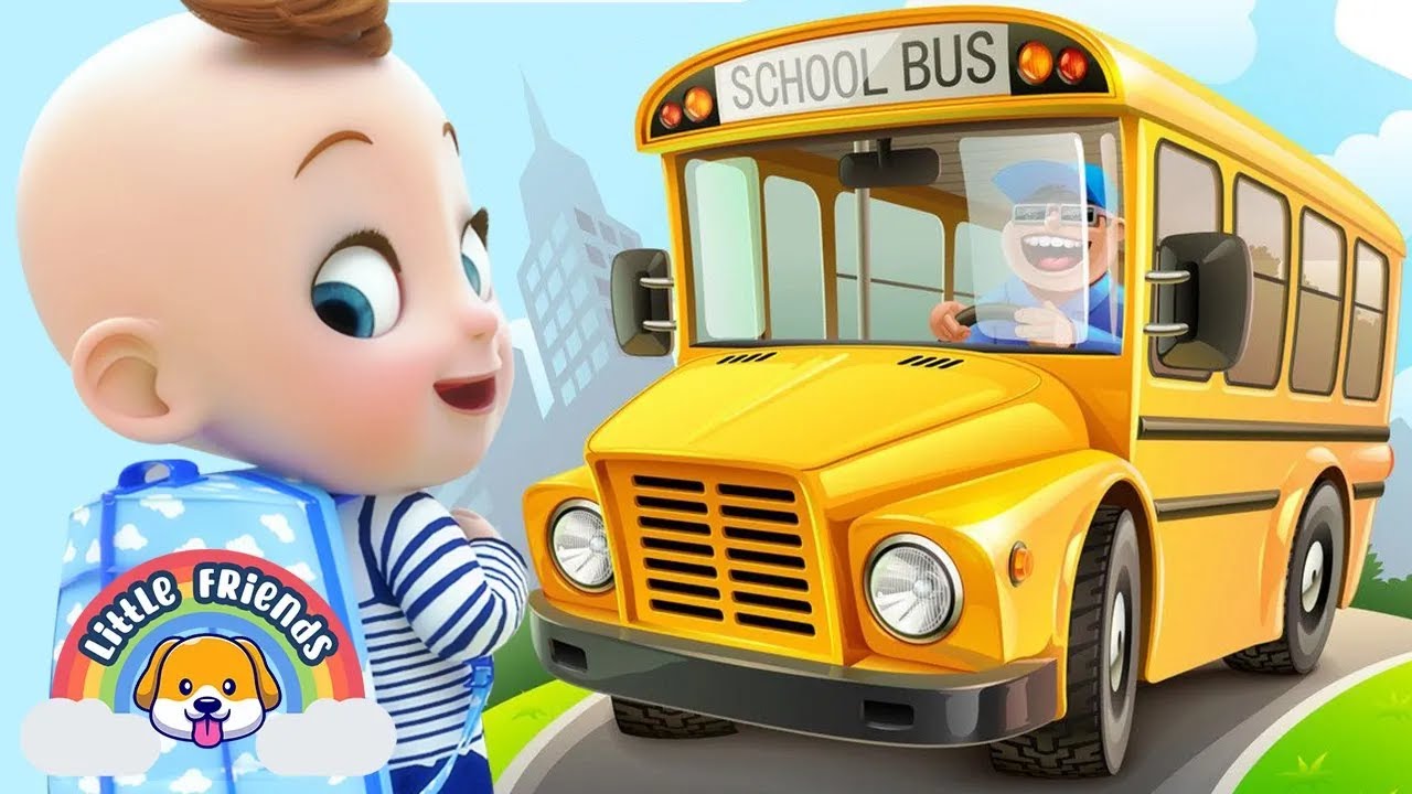 School Bus - Wheels On The School Bus - Nursery Rhymes & Kids Songs ...
