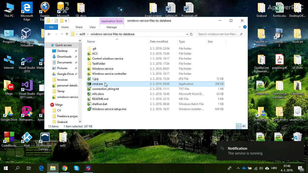 windows service to import files into database - YouTube