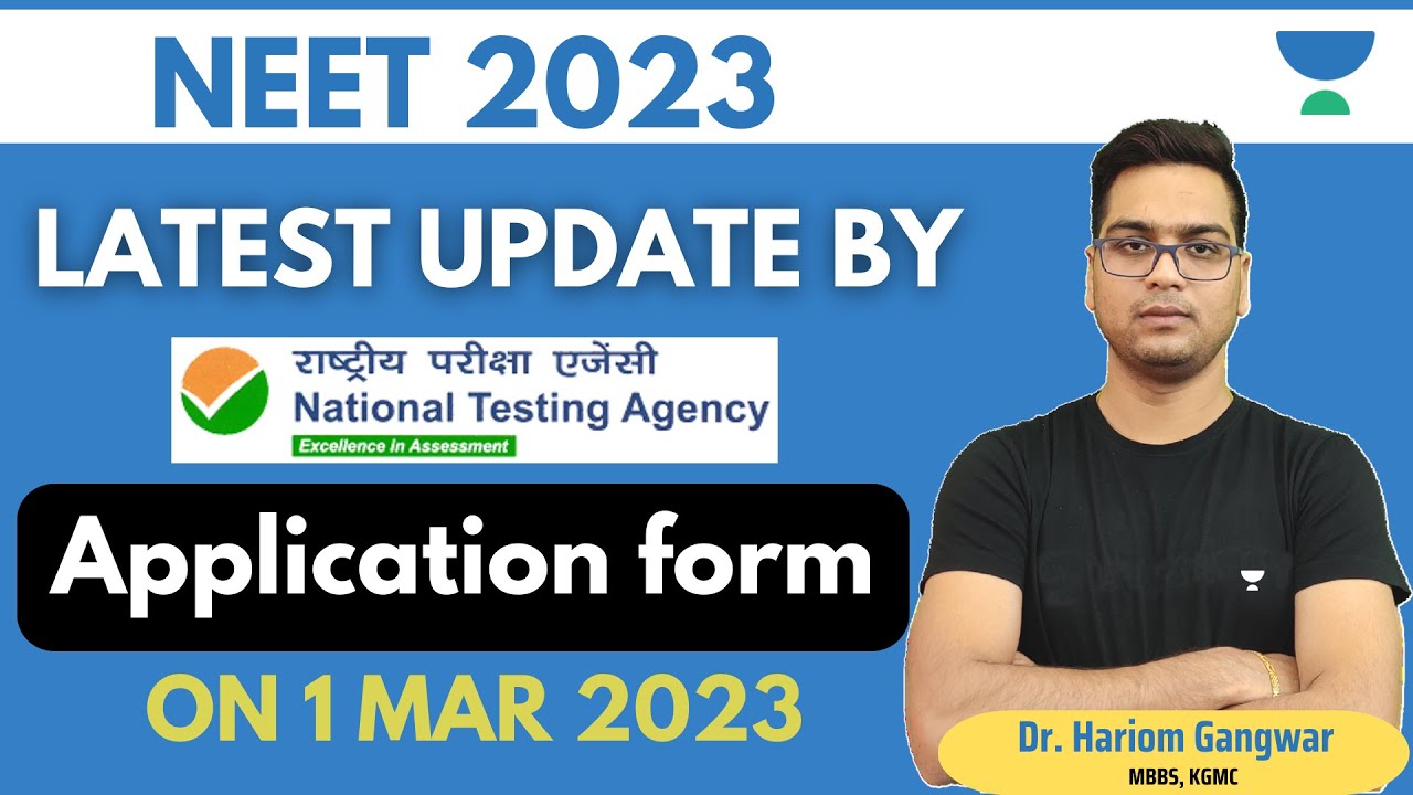 NEET 2023 APPLICATION FORM By NTA | BIG UPDATE FOR NEET 2023 - YouTube