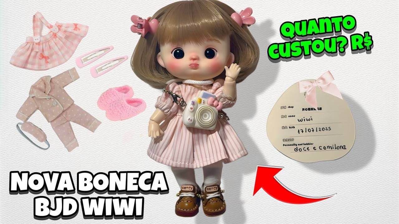 😱👉🏻 CHEGOU! NOVA BONECA BJD UNBOXING | WIWI FAMÍLIA TOGETHER 💖 CHEGOU ...