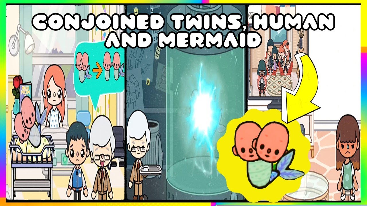 Mom Gave Birth To Conjoined Twins, Human and Mermaid | Sad Story | Toca ...