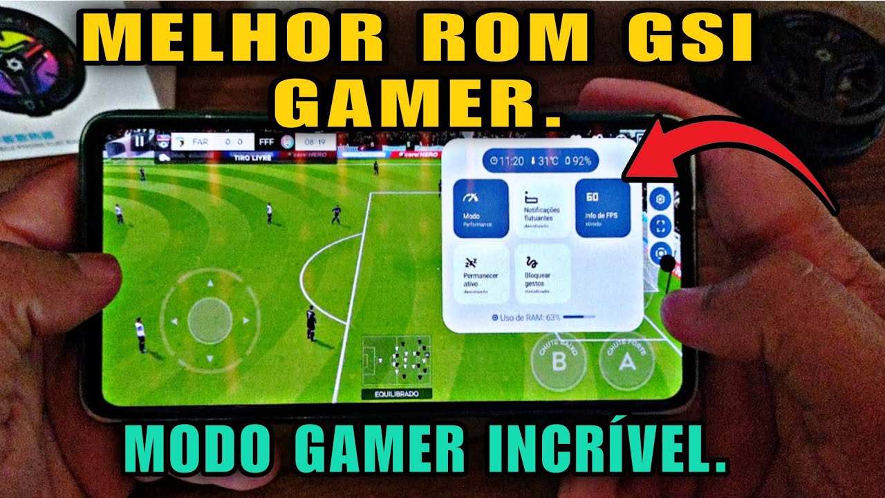 Incrível 😍 Melhor ROM GSI GAMER.[ MÁXIMA performance em jogos e ...