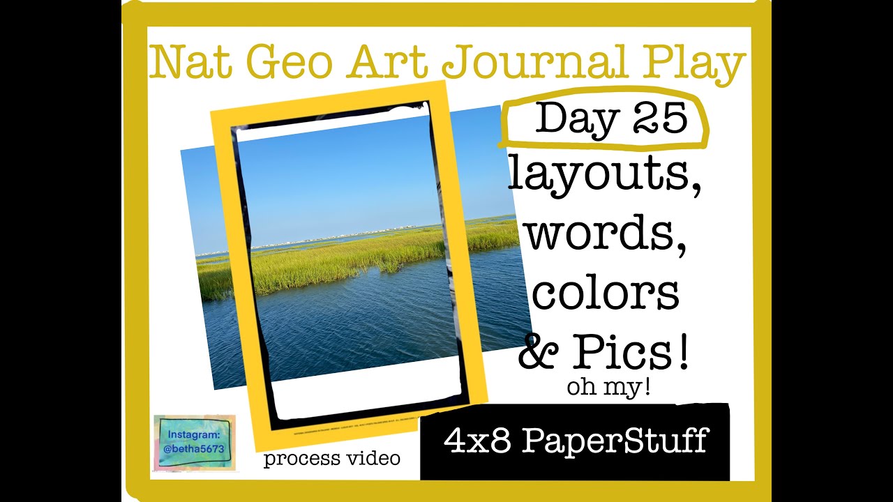 Nat Geo Art Journal Play, Day 25 (process video) - YouTube
