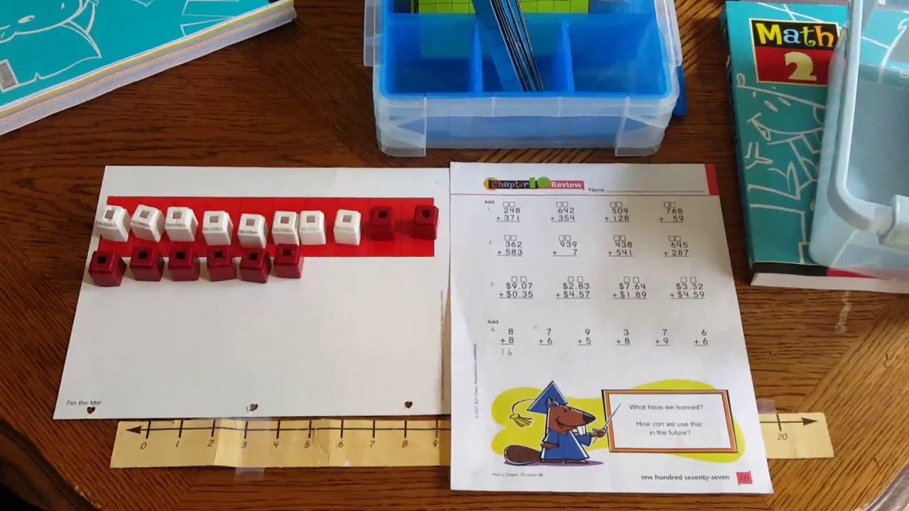 Using Manipulatives with BJU Press Math - YouTube