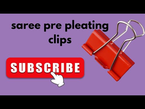 Saree pre-pleating clips & iron mat Unboxing - YouTube