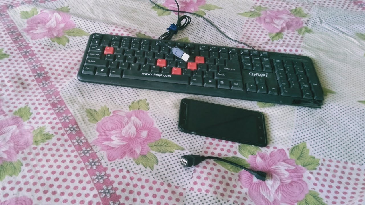 How to connect keyboard on your device Mobile me otg keyboard kaise ...
