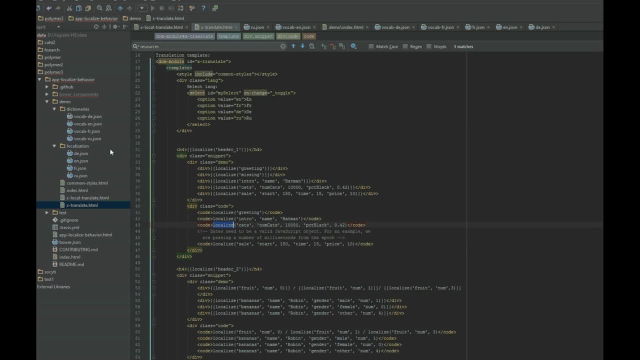 Localization on Polymer JS - YouTube