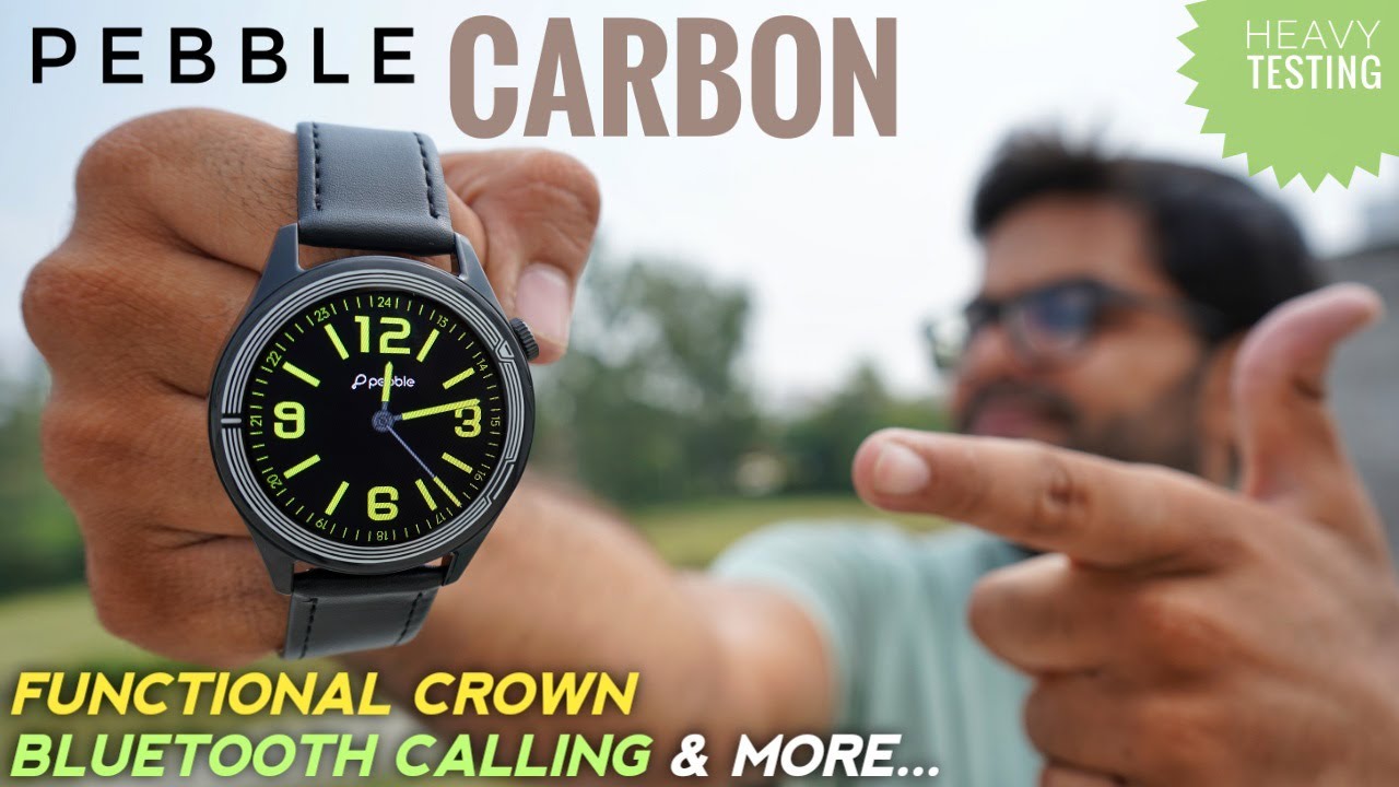 This Round Display Smartwatch comes with Functional Crown ⚡⚡ Pebble ...