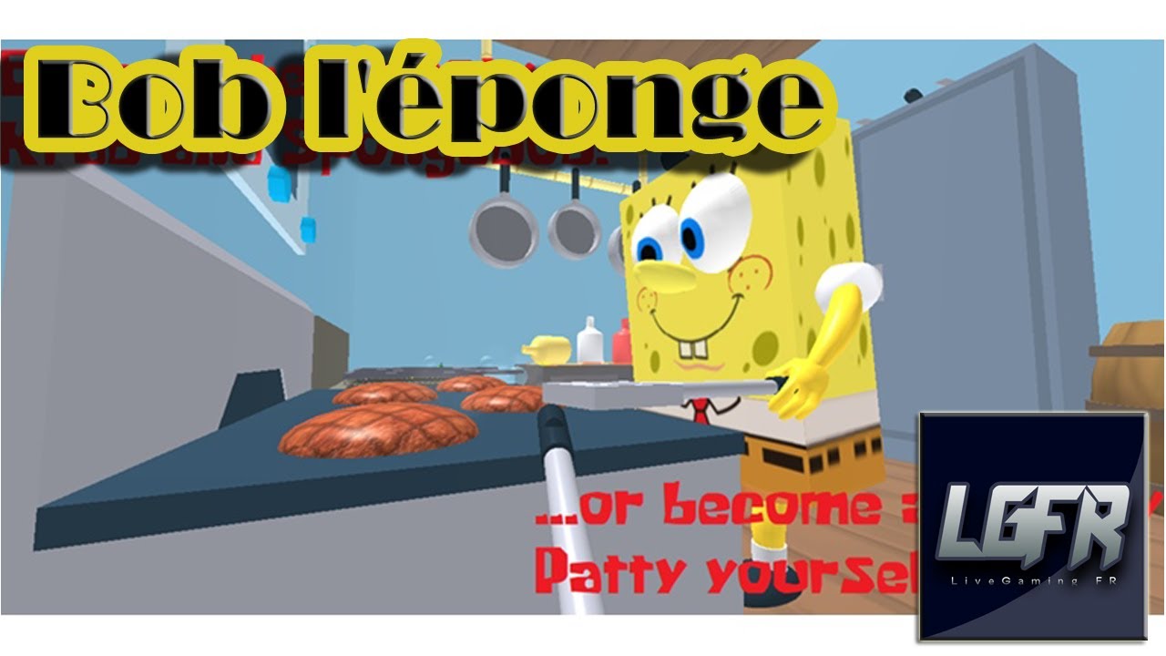 BOB L'ÉPONGE OBBY - Parcours pour voler la recette secrète | ROBLOX ...