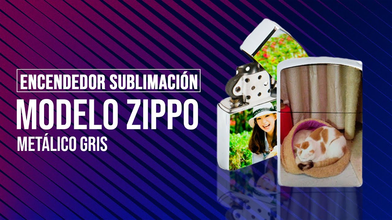 como sublimar encendedor tipo zippo - YouTube