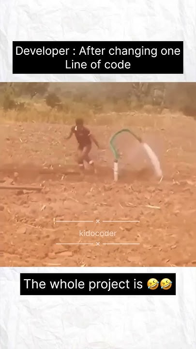 Developer After Changing one line of code 🤣 | #shorts #ytshorts #trending @kidocoder - YouTube